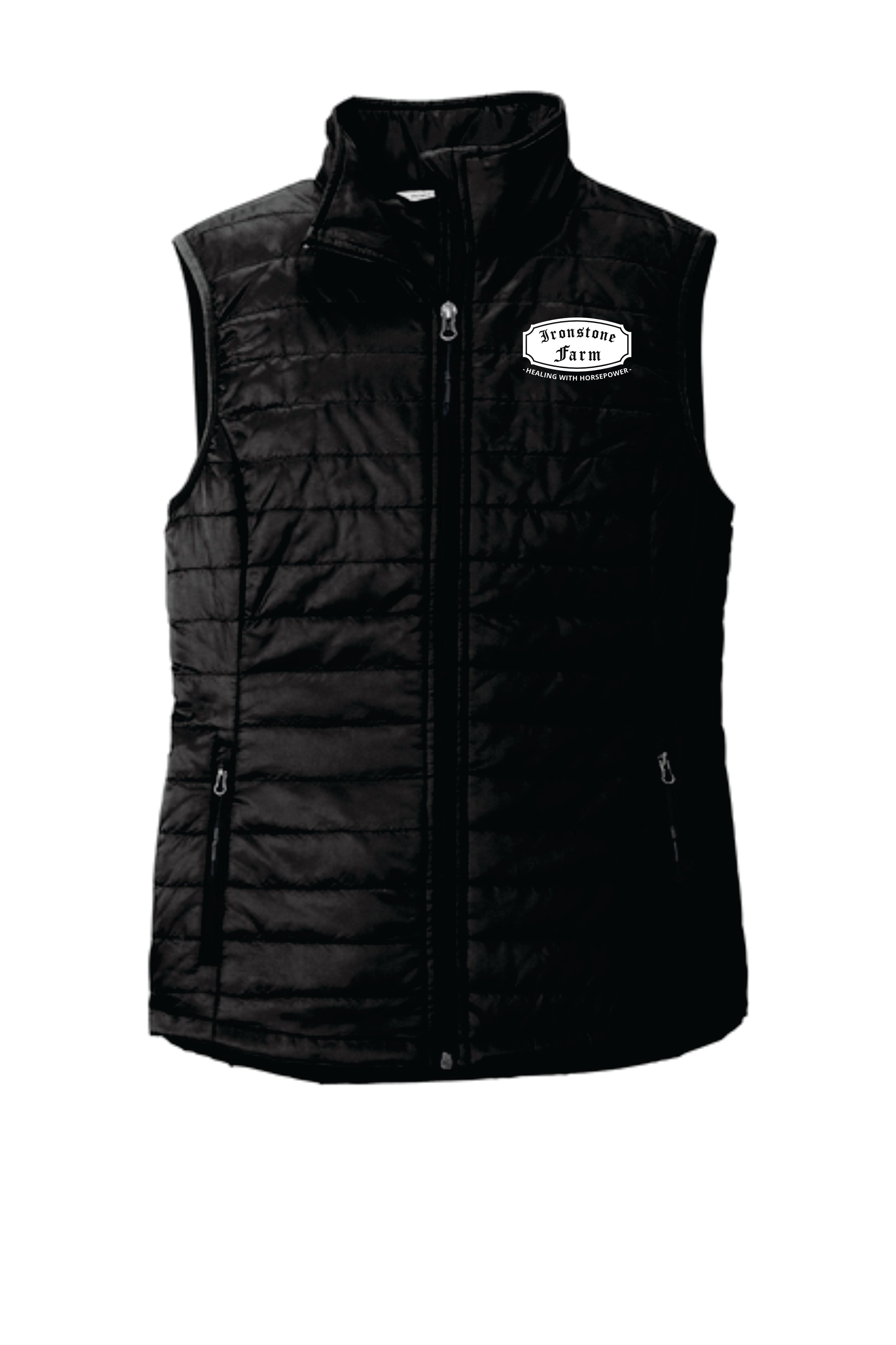 Ironstone Ladies Packable Vest-Embroided | Front Line Promotions Inc.