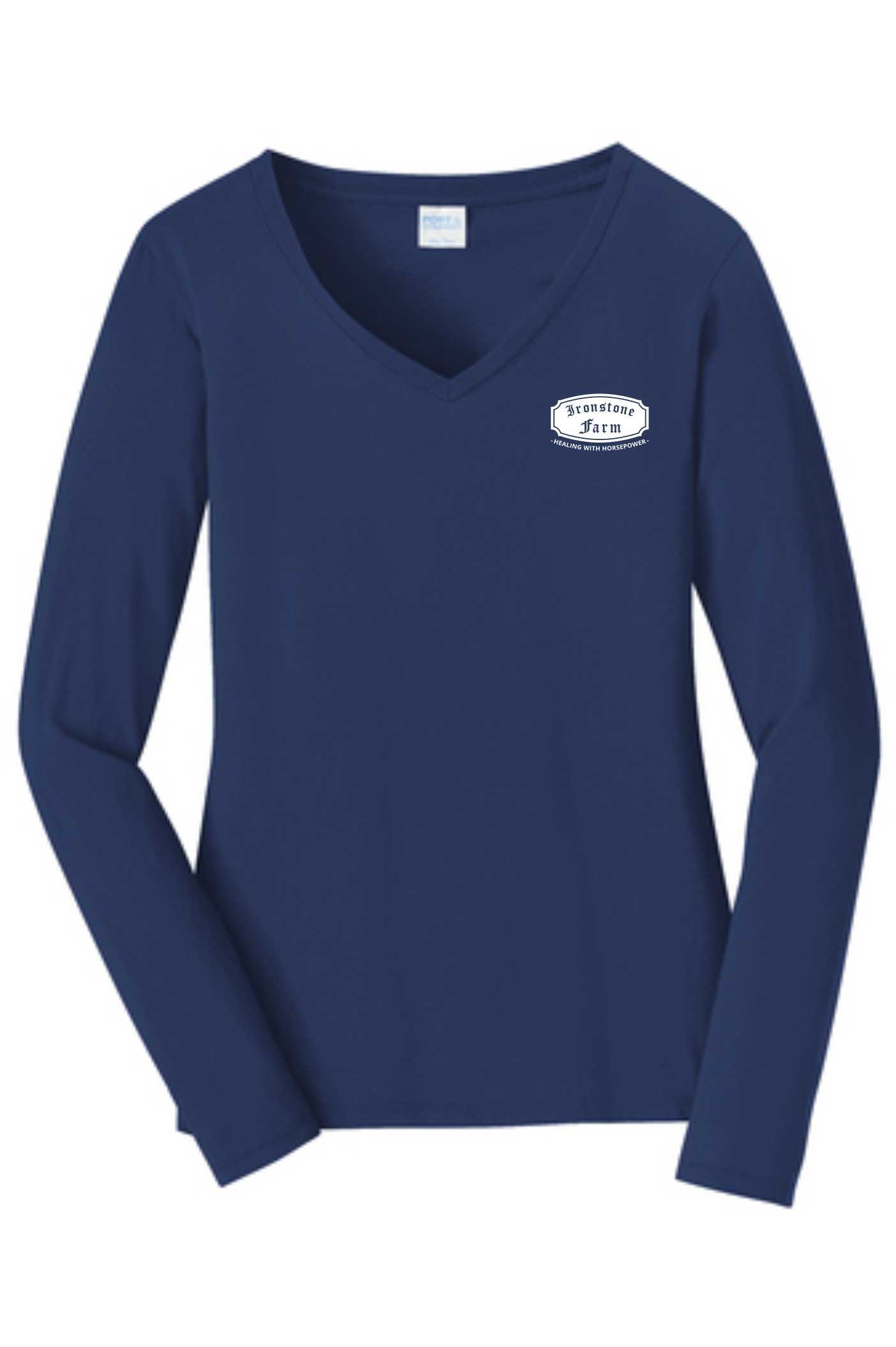 Ironstone -Ladies Long Sleeve V-Neck | Front Line Promotions Inc.
